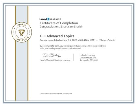 shahalam shaikh on linkedin certificate of completion