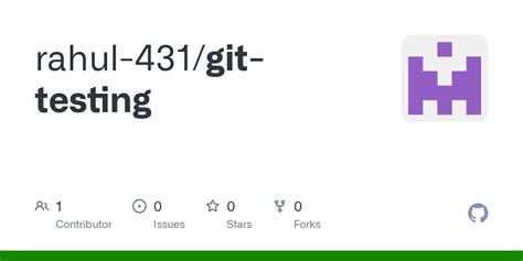 Github Rahul 431git Testing
