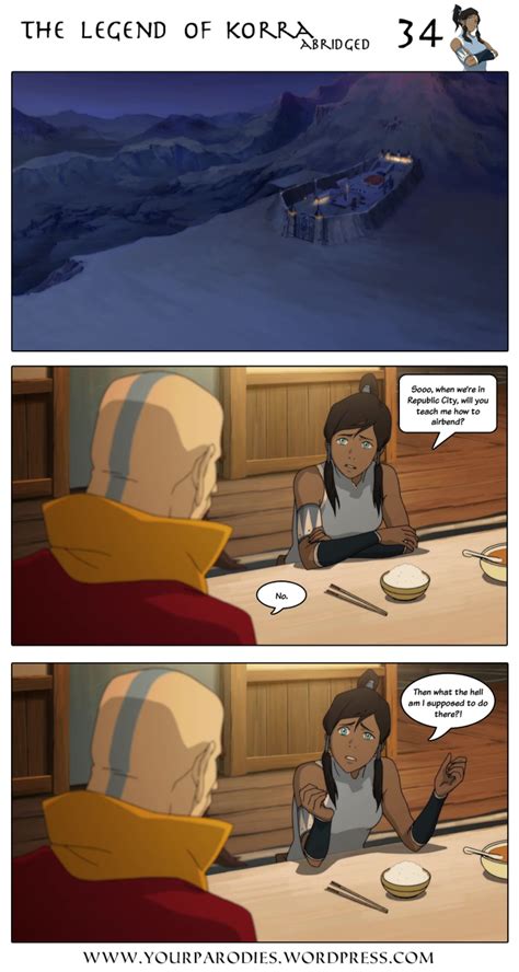 The Legend Of Korra Abriged Chapter 1 Page 34 By Yourparodies On
