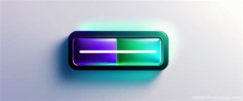 Glowing Futuristic Rectangle Button Stable Diffusion Online