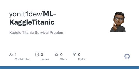 GitHub Yonit Dev ML KaggleTitanic Kaggle Titanic Survival Problem