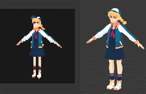 Muet En Mouvement Arme Blender Pixel Art Render Nacré Pendre Animal