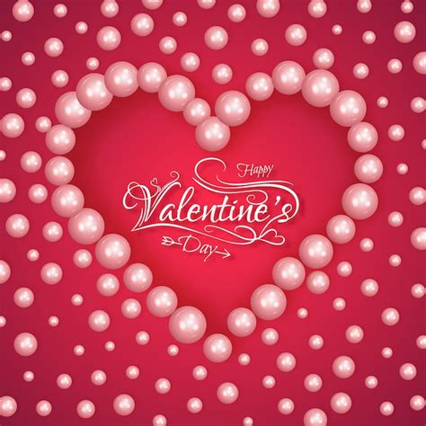 발렌타인 데이 인사말 카드 디자인 프리미엄 벡터