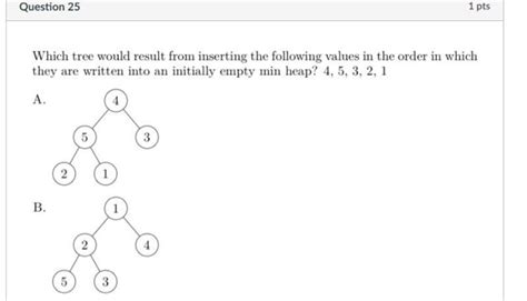 Solved Question 9 1 Pts Consider An Open Addressed Table
