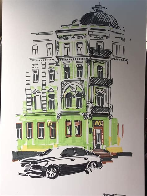 Pin by Karina Pakhomenkova on Marker urban scetch in 2024 | Earth ...