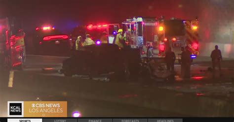 101 Freeway Crash Wrong Way Driver Killed Others Injured Cbs Los
