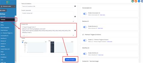 GoHighLevel Custom CSS And Dashboard Customization