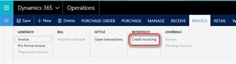 Credit Invoicing Italy Finance Dynamics 365 Microsoft Learn