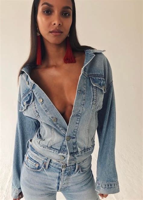 The Denim Tux They All Hate Us Denim Fashion Fashion Nude Fashion