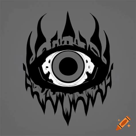 Black And White Death Metal Design Created On Craiyon
