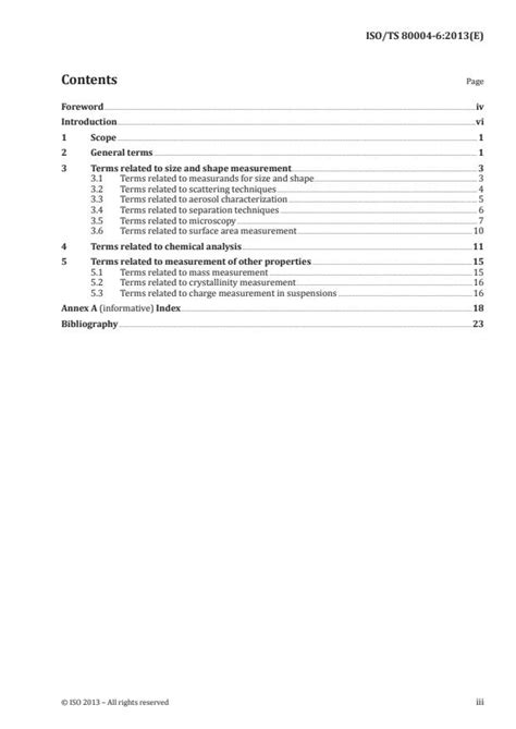 ISO TS 80004 6 2013 Nanotechnologies Vocabulary Part 6 Nano