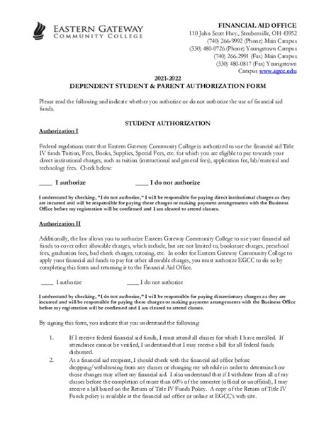 Fillable Online Fillable Online 2019 20 Authorization Form Dependent