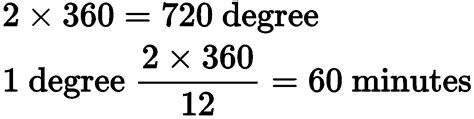 1 Degree Is Equal To How Many Minutes