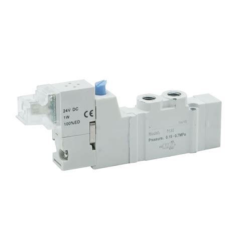 2 Position 5 Way Solenoid Air Control Valve Single Coil Direct Acting
