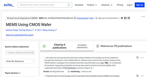 Mems Using Cmos Wafer