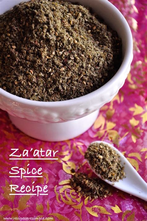 Zaatar Spice Recipe Zaatar Middle Eastern Spice