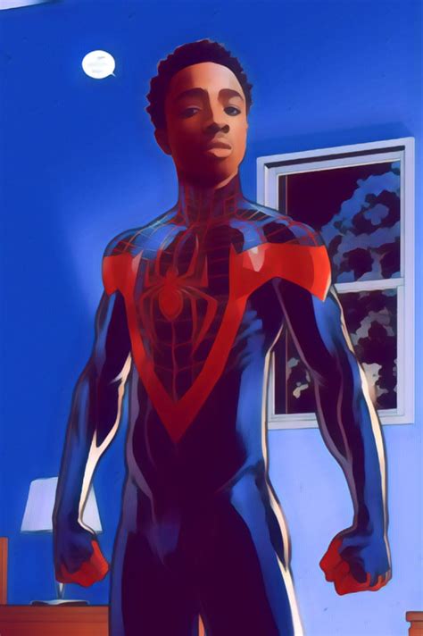 Caleb Mclaughlin As Miles Morales 2 Spiderman