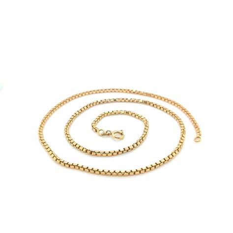 Venetian Box Necklace L 50 Cm Unisex 18kt Gold Gold Yellow Gold