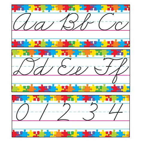 Cursive Alphabet Bulletin Board Set At Harry Picou Blog