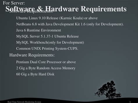 real time network monitoring system odp
