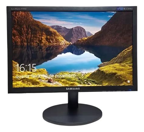 Monitor Samsung Lcd 19 Polegadas B1940w Usado Preto Mercadolivre
