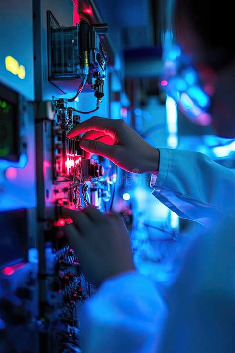 Modern Scientific Lab With Advanced Microwave Emitter Devices Set