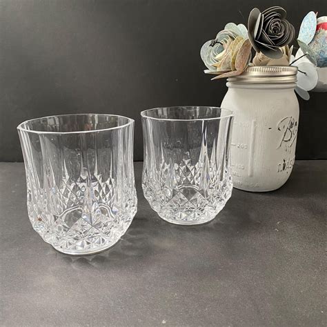 S2 Longchamp Double Old Fashion Glasses Cristal Darques Durand