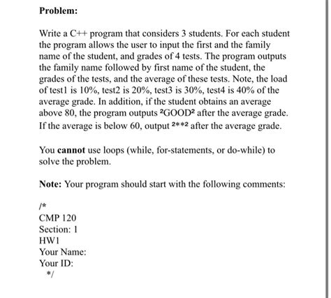 Solved Problem Write A C Program That Considers 3 Chegg