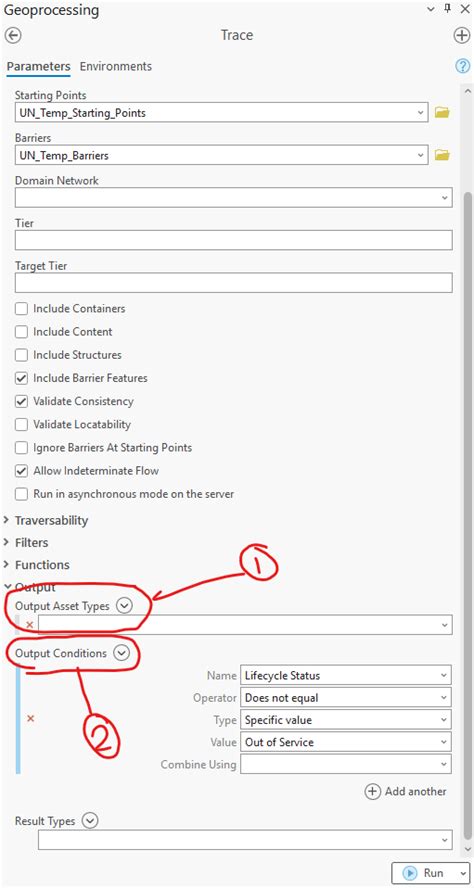 Solved Include Only Some Barrier Features In Subnetwork D Esri
