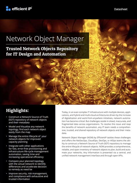 Efficientip Datasheets Network Solutions Efficientip