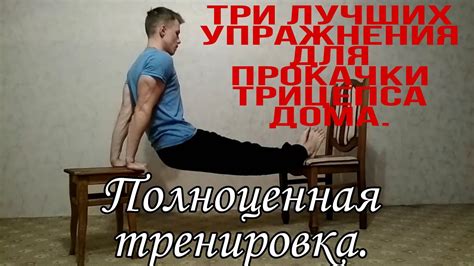 Как накачать трицепс дома Три лучших упражнения на трицепс в домашних