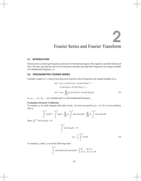Signals And Systems Formula Sheet Pdf