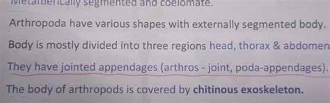 Arthropoda Have Various Shapes With Externally Segmented Body Body Is Mo