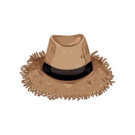 Traditional Straw Hat Of Japanese Samurai Or Chinese Farmer National