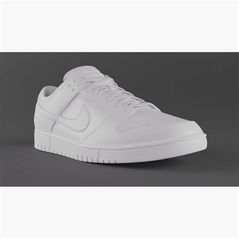 Nike Dunk Low Panda 3d Model Download Shoes On