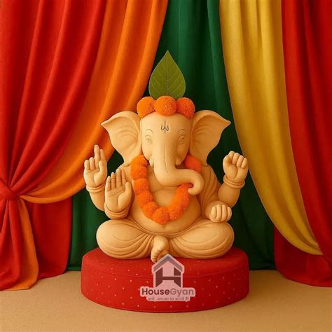 Eco Friendly Ganpati Decoration Ideas At Home
