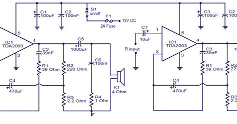 Car Audio Amplifier Using Tda2003 Ic Diagram Solution