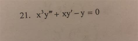 Solved Solve The Following Cauchy Euler Differential