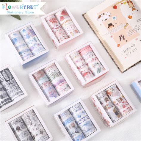 Flowertree 10 Rollos INS Cinta De Enmascaramiento INS Washi Cinta
