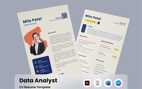 Professional Cv Resume For Data Analysts Templatemonster