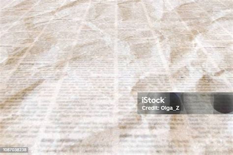 Koran Dengan Latar Belakang Tekstur Kertas Vintage Lama Yang Tidak