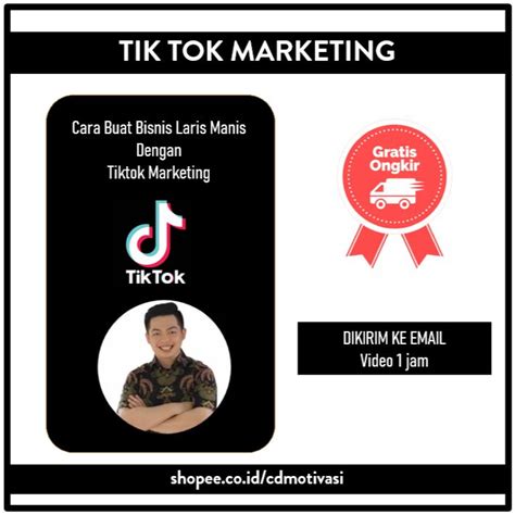 Jual Cara Buat Bisnis Laris Manis Dengan Tik Tok Marketing Rico Huang