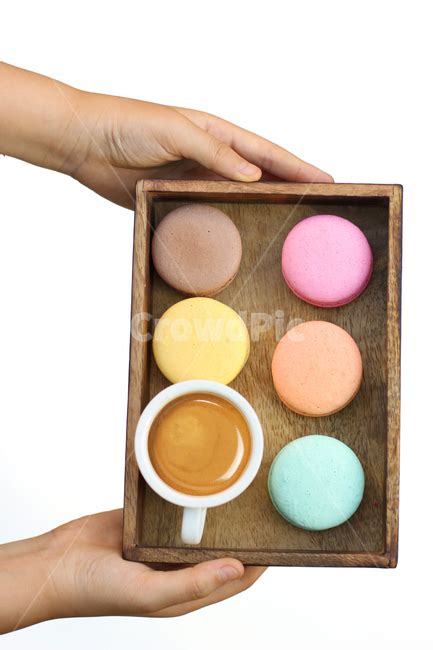 디저트 마카롱 커피 에스프레소 트레이 사진이미지일러스트캘리그라피 Honbliss작가