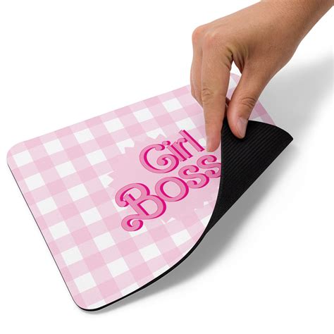 This Barbie Is A Girl Boss Mouse Pad Office T Barbie Pattern