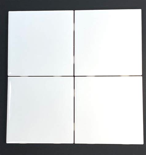 4x4 White Ceramic Tile