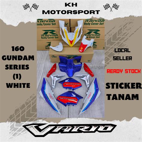 HONDA VARIO 160 GUNDAM SERIES 1 WHITE COVERSET STICKER TANAM