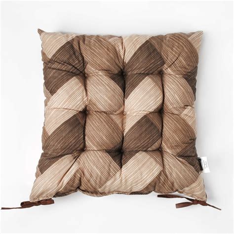 Възглавница За Стол C02 Кафяво Бежаво Каре Redtex Bg Текстилни продукти