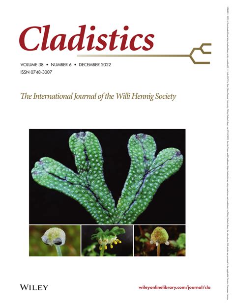 Pdf Cover Picture In Cladistics 2022 Vol 38 No 6