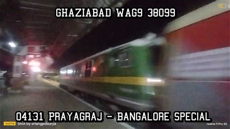 Newbie Ghaziabad WAG9 With 04131 Prayagraj Bangalore Special Delayed