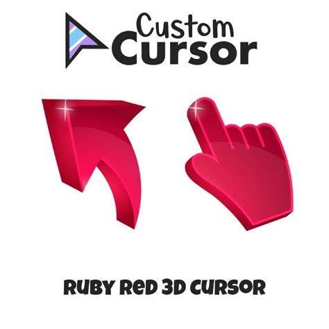 ruby red 3d cursors custom cursor ruby red ruby red